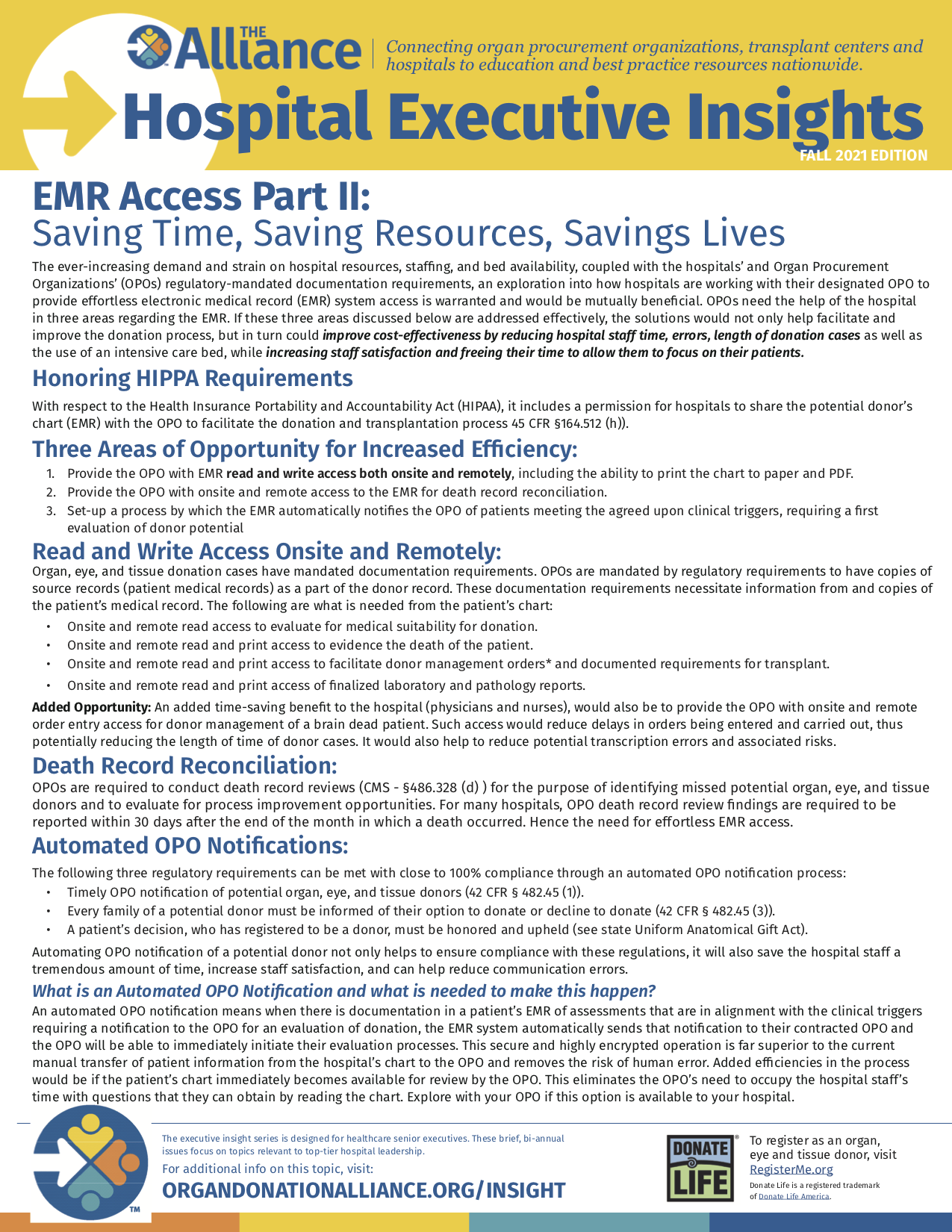 EMR Access Part II: Saving Time, Saving Resources, Saving Lives | The ...